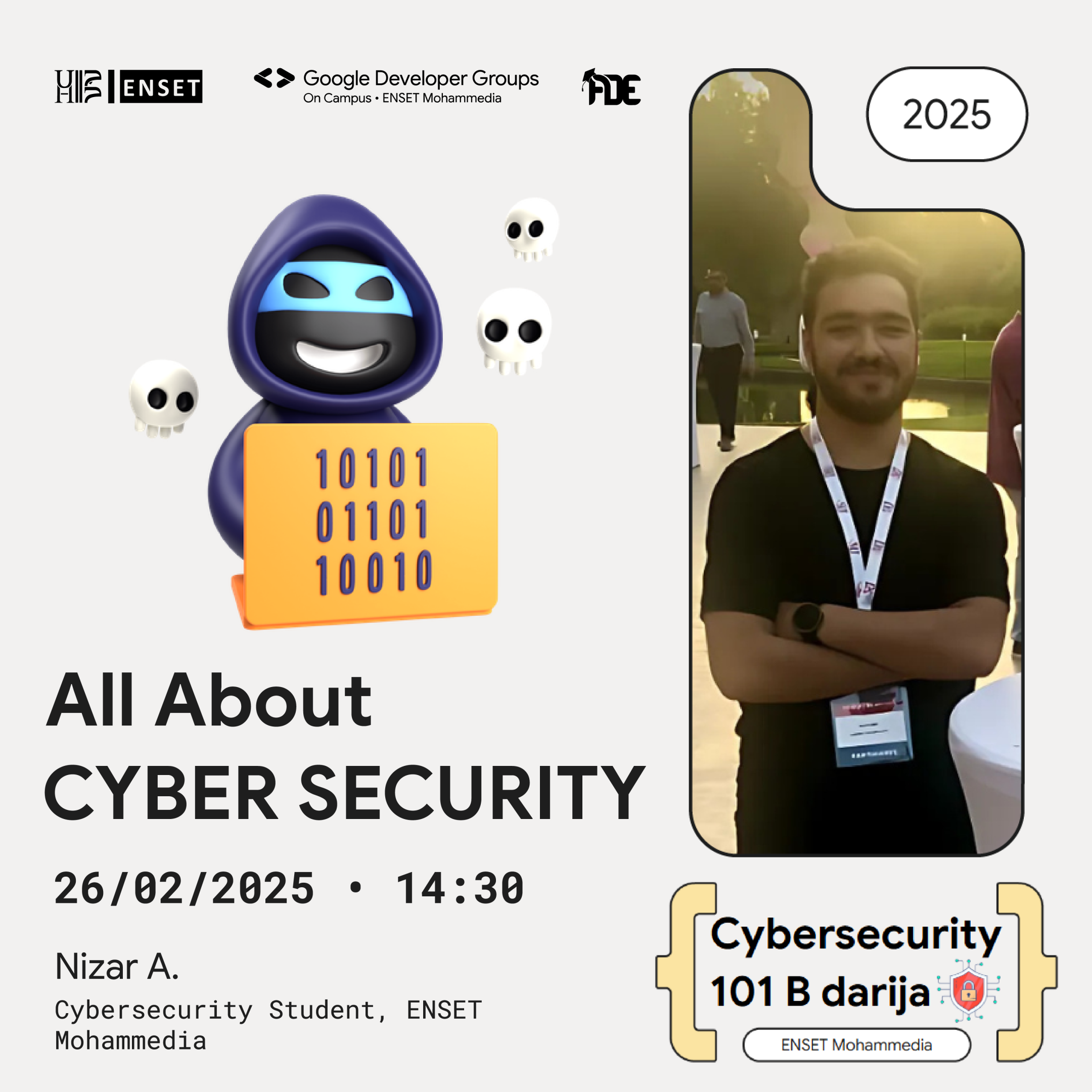 See All About CyberSecurity at Google Developer Groups GDG on Campus ENSET Ecole Normale ...